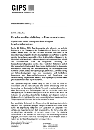 Detail - Bundesverband der Gipsindustrie e.V.